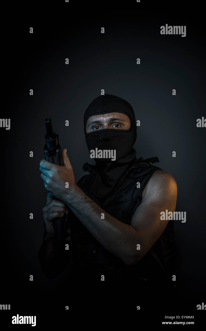 Balaclava man eyes hi-res stock photography and images - Alamy