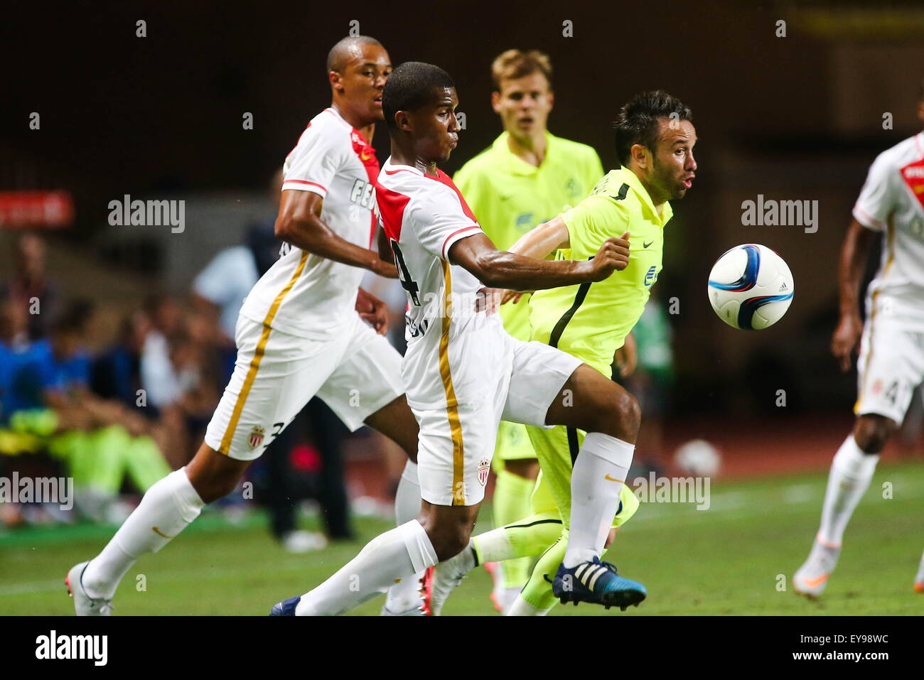 Jonathan MEXIQUE/Mathieu VALBUENA - 10.07.2015 - Monaco/Dynamo Moscou ...