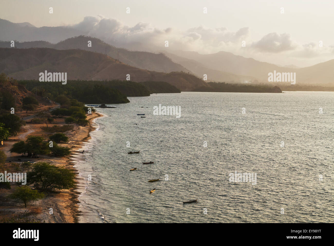Beach by the Wetar Strait, near Metinaro; Dili District, East Timor Stock Photo - Alamy