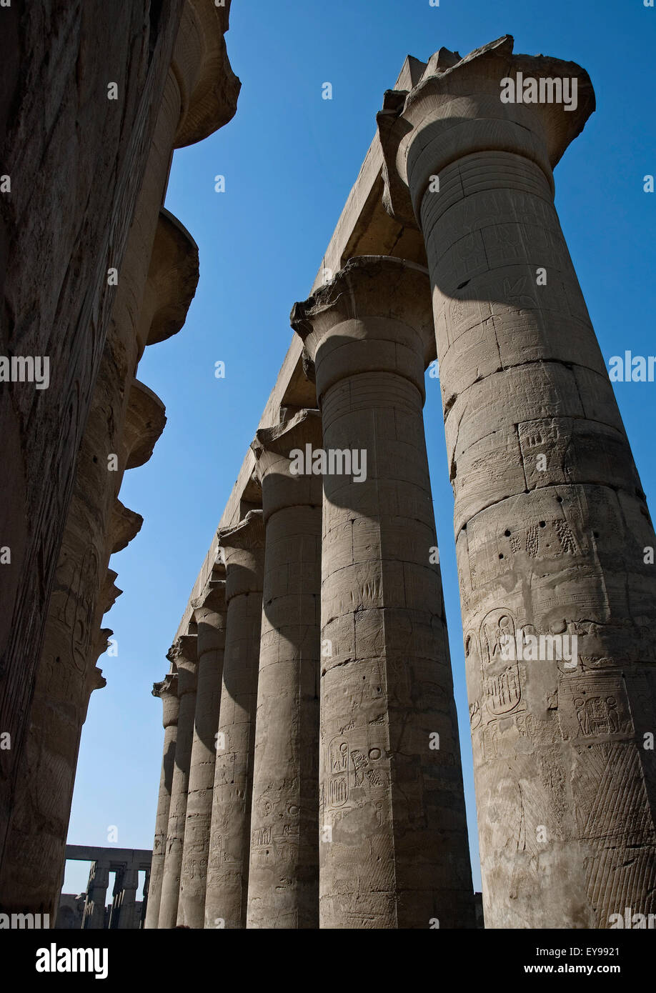 Colonnade of amenhotep iii hi-res stock photography and images - Alamy