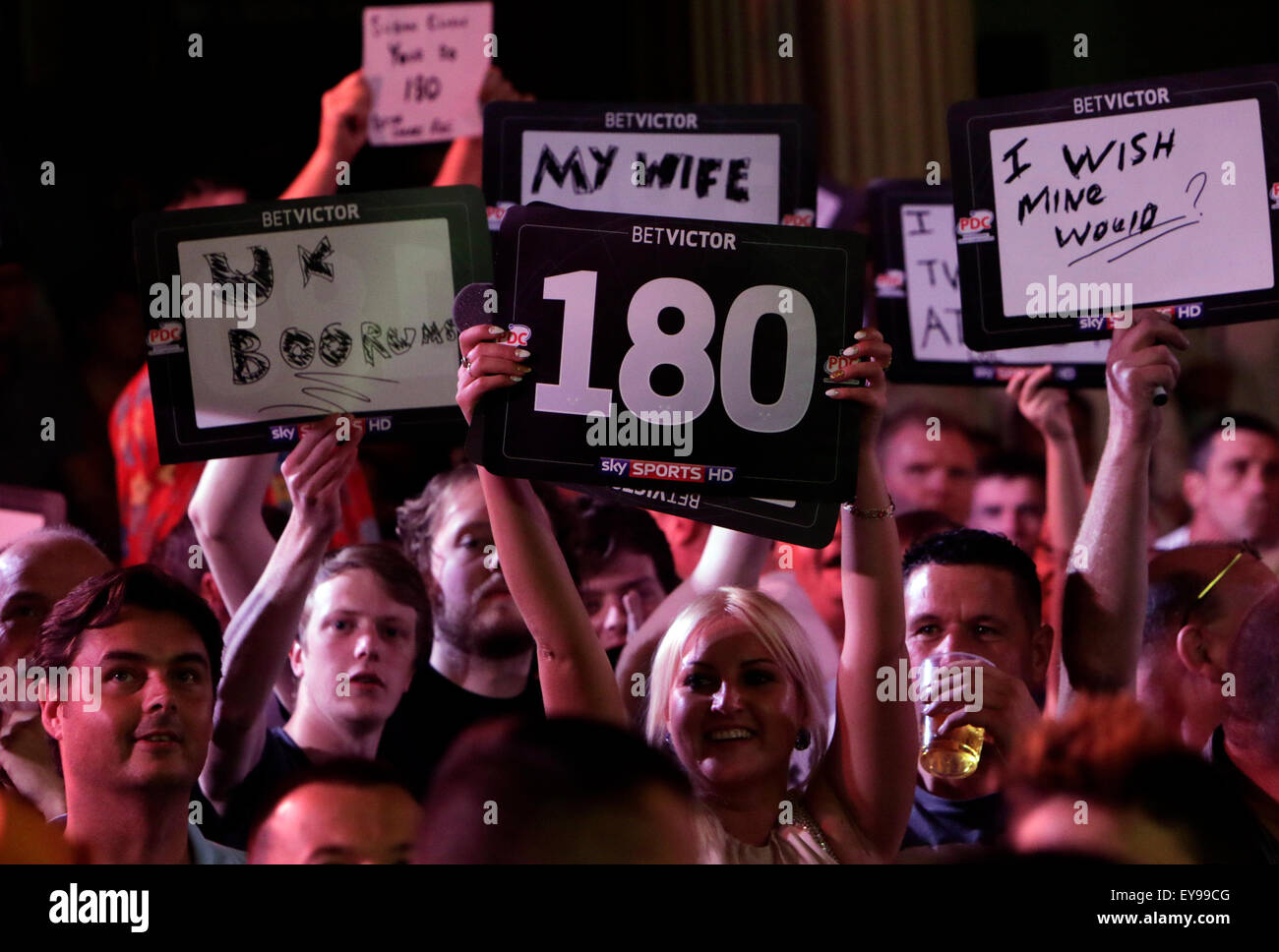 Blackpool, UK. 24th July, 2015. BetVictor World Matchplay Darts. The ...