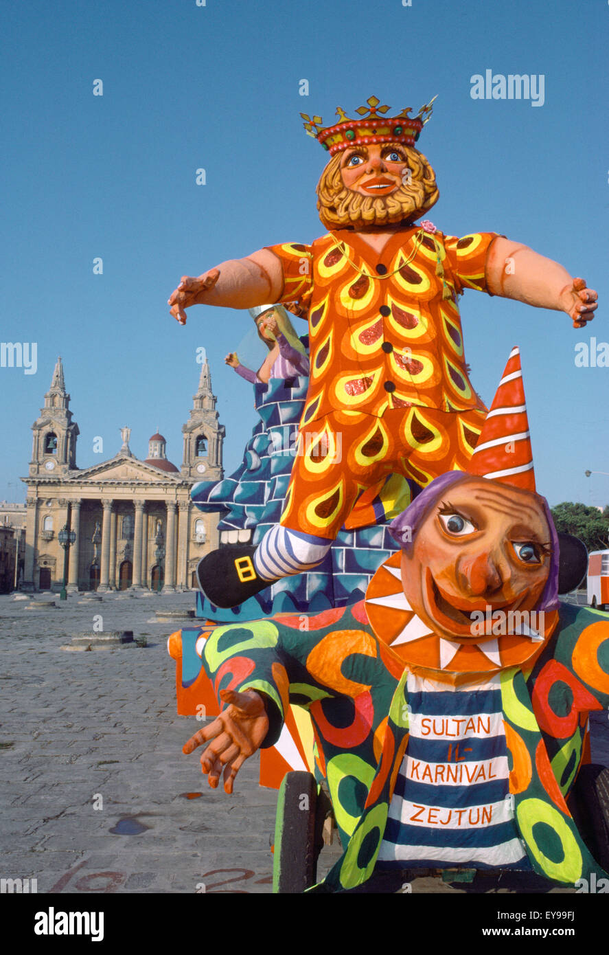 Malta King Carnival Float Stock Photo - Alamy