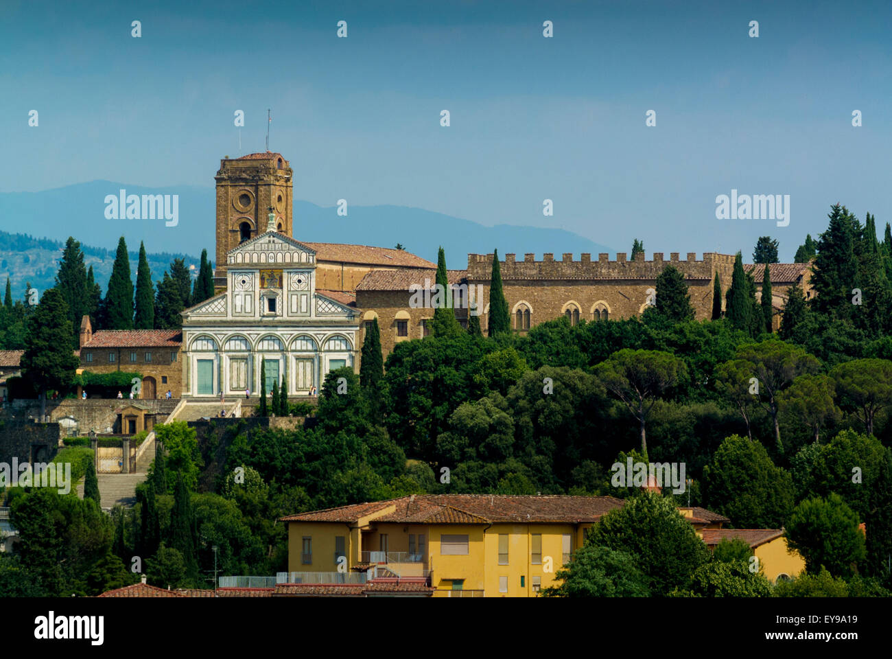 Exterior of San Miniato al Monte. Florence, Italy Stock Photo - Alamy