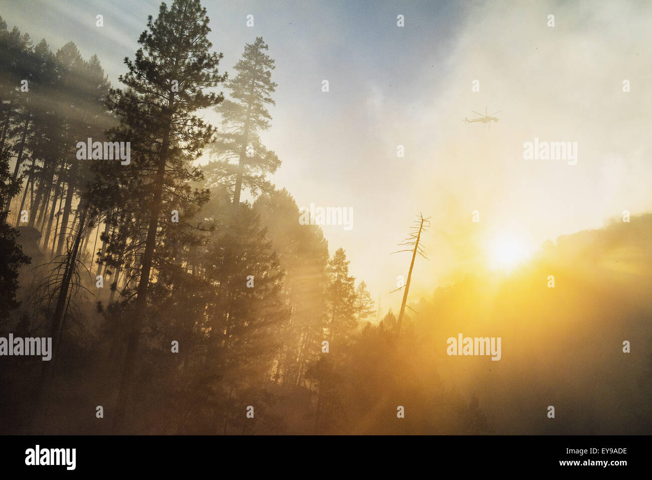 Vacaville And Placerville, CA, USA. 23rd July, 2015. The Kyburz Fire ...