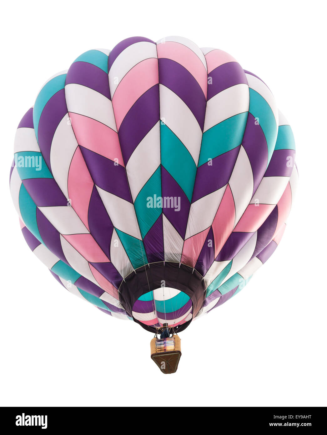 Hot Air Balloon Colors Vibrant Rainbow Hot Air Balloon Illustration,