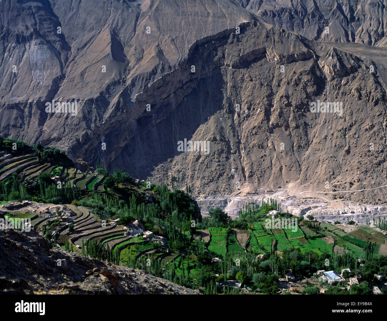 Northern Areas Pakistan Hunza Region Karakoram Terraced Fields ...
