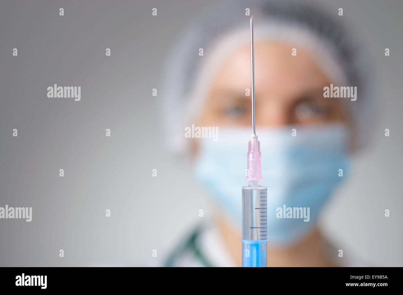 Closeup of a female doctor with syringe Stock Photo - Alamy