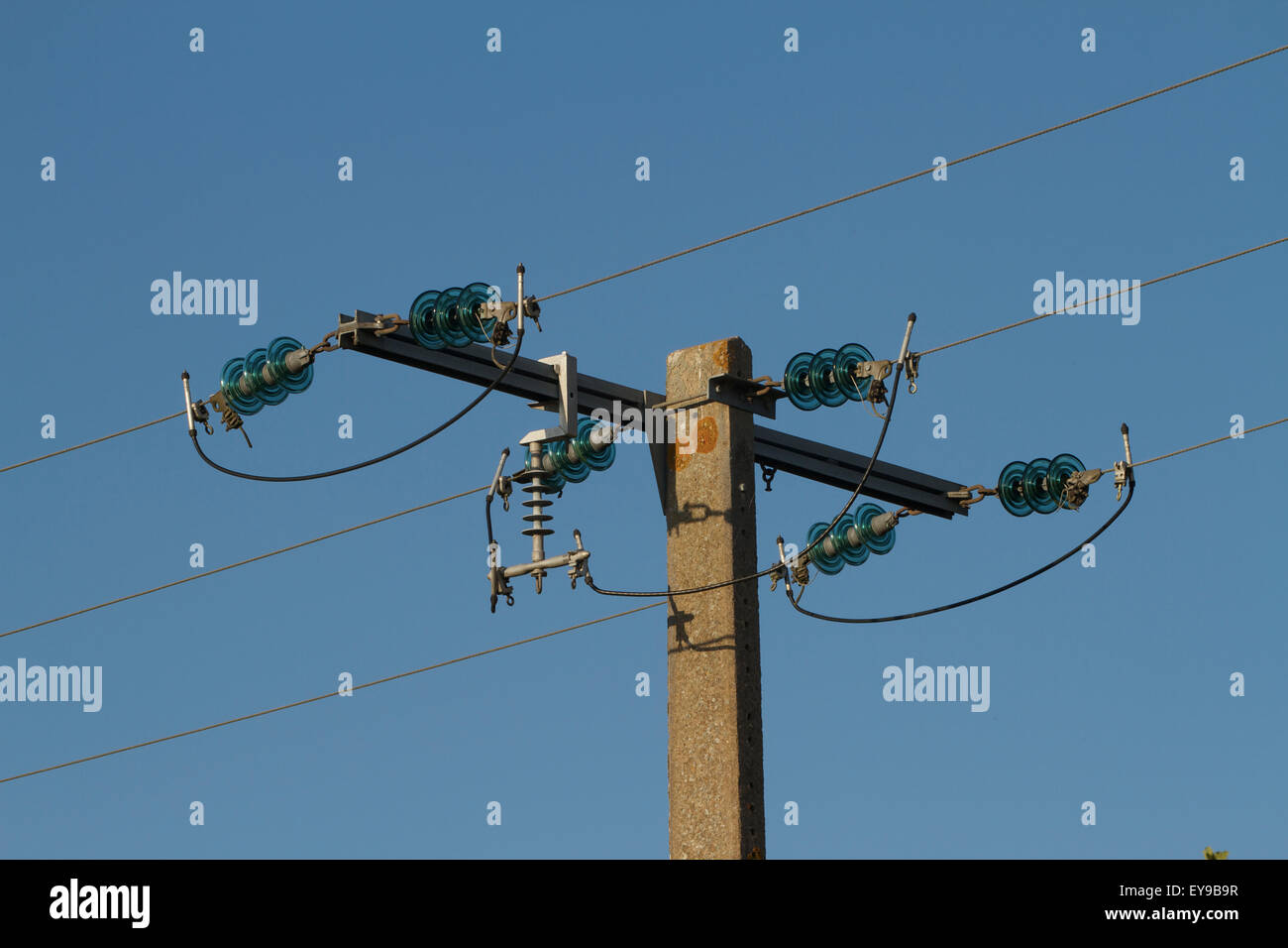 Power line. France Stock Photo - Alamy