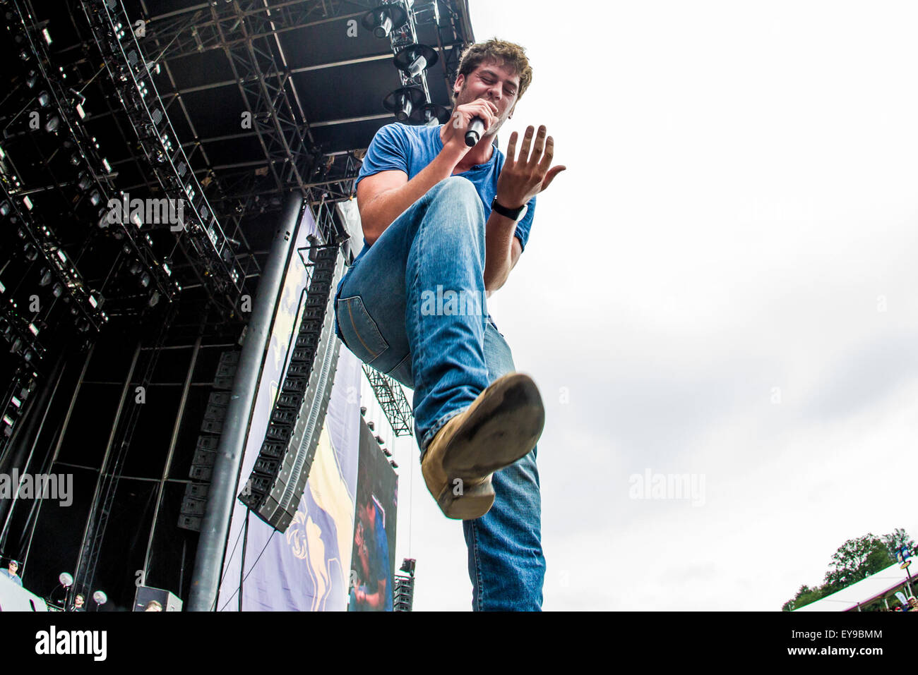 Brooklyn, Michigan, USA. 17th July, 2015. GUNNER & THE GRIZZLY BOYS ...