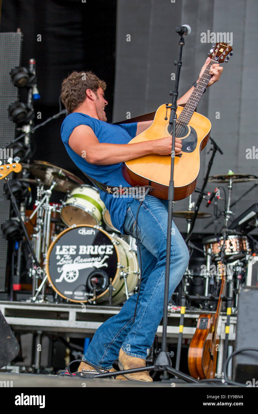 Brooklyn, Michigan, USA. 17th July, 2015. GUNNER & THE GRIZZLY BOYS ...