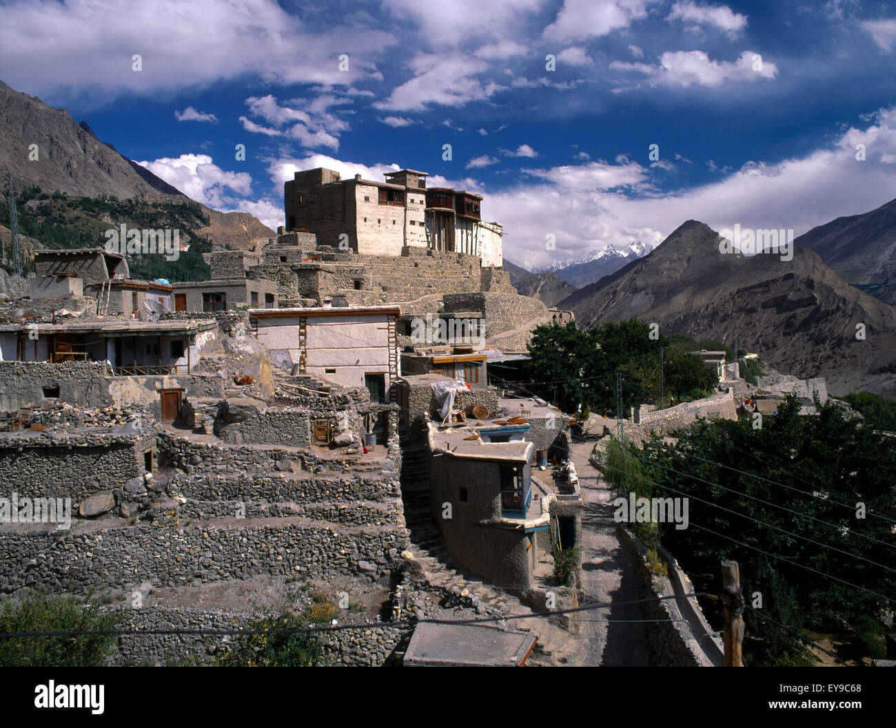 Northern Area Pakistan Karimabad Hunza Valley Baltit Fort Stock Photo ...