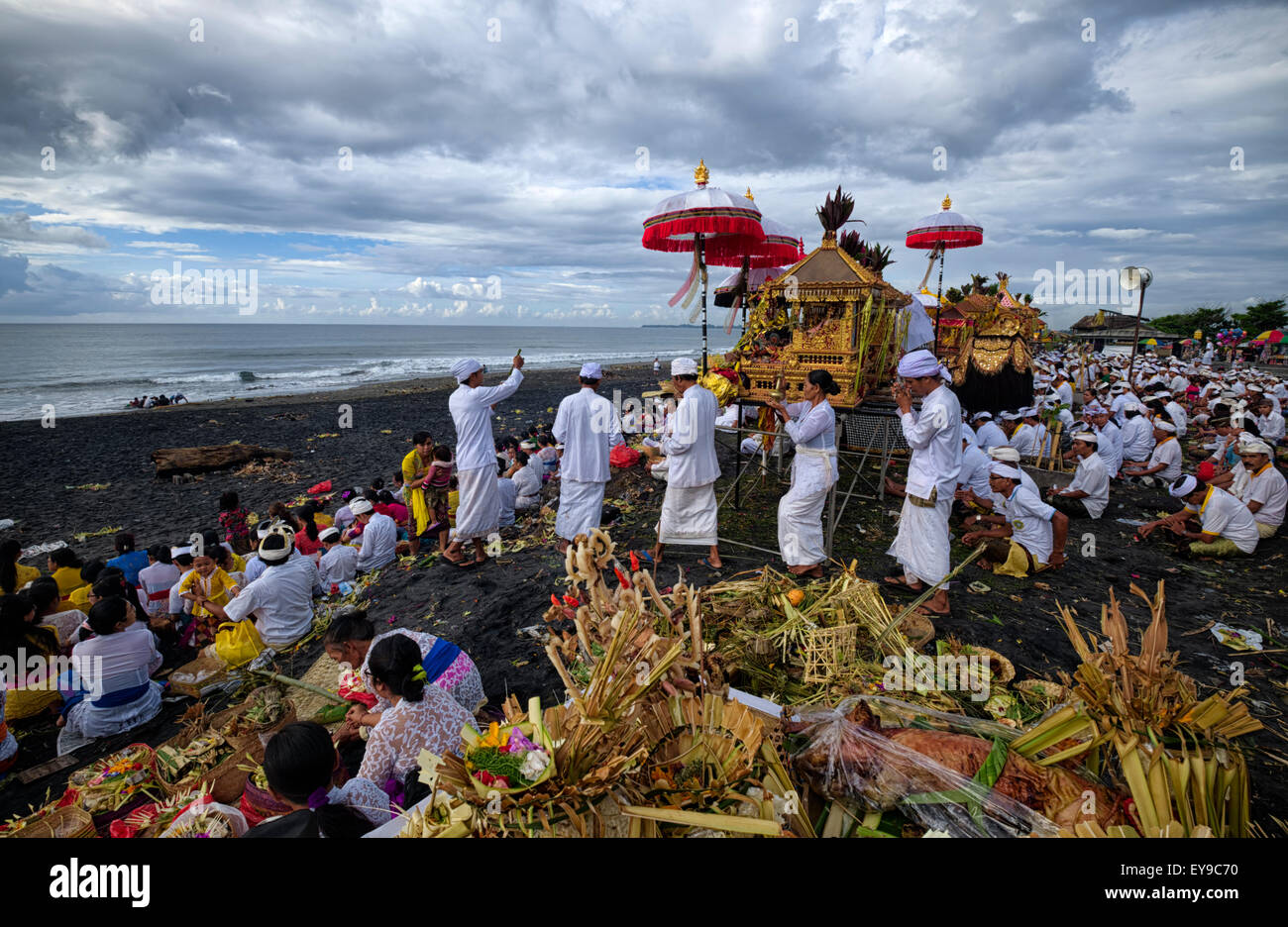 Melasti means to follow the deity in the purpose to drift away ...