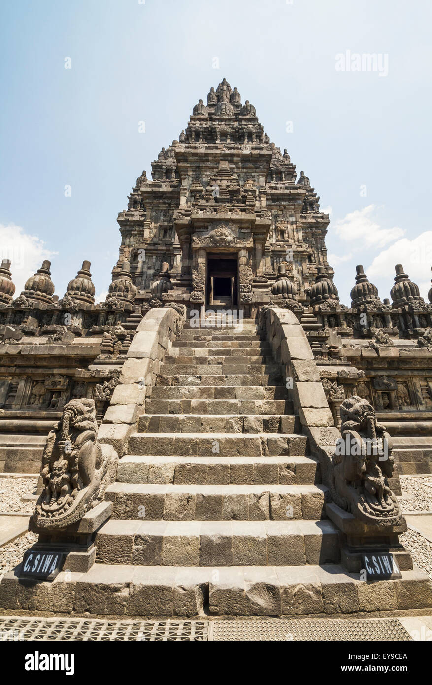 Shiva temple, dating to the 9th century, Prambanan Temple Compounds ...