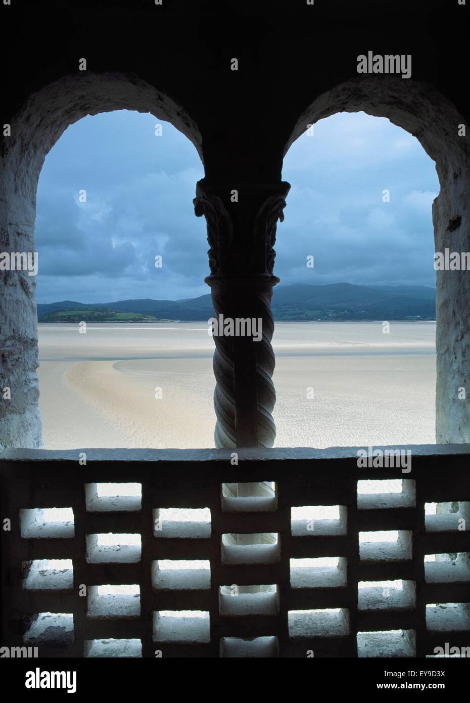 Arched Window Overlooking Sea Stock Photo - Alamy