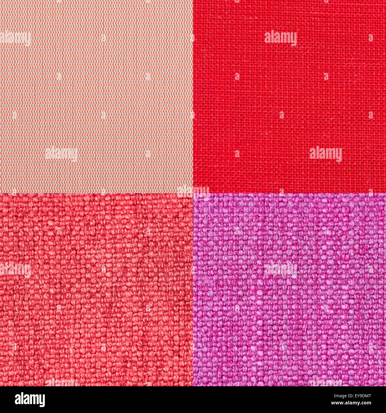 Set of pink fabric samples, texture background Stock Photo - Alamy