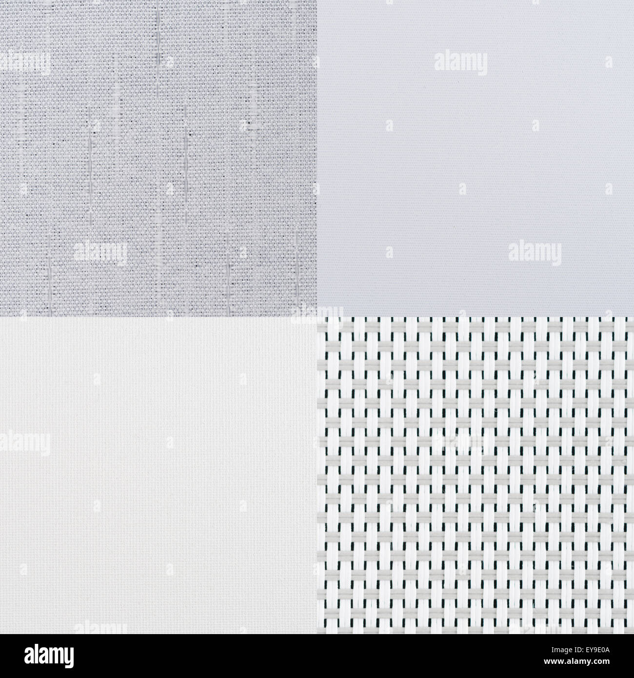 Set of white vinyl samples, texture background Stock Photo - Alamy