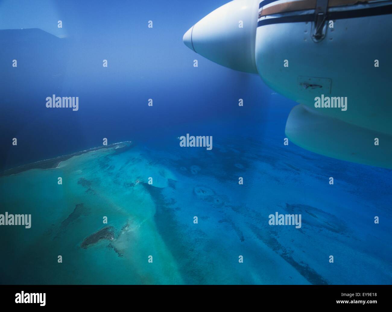 Flying Past Turks And Caicos Islands Stock Photo - Alamy