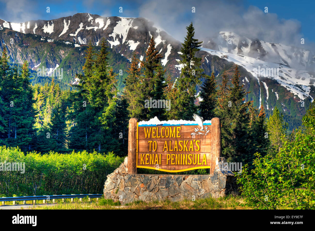 Welcome sign seward alaska hi-res stock photography and images - Alamy