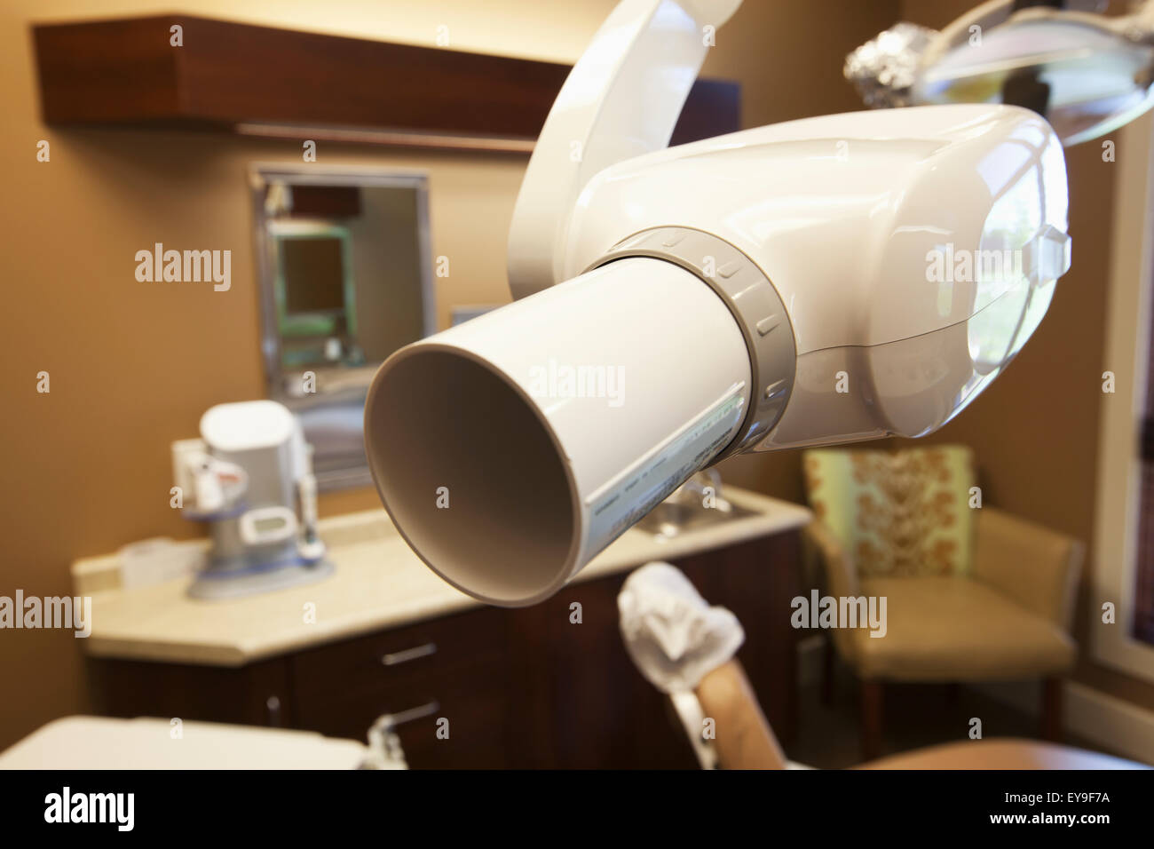 Close up of a dental x-ray machine in a dental office; United States of ...