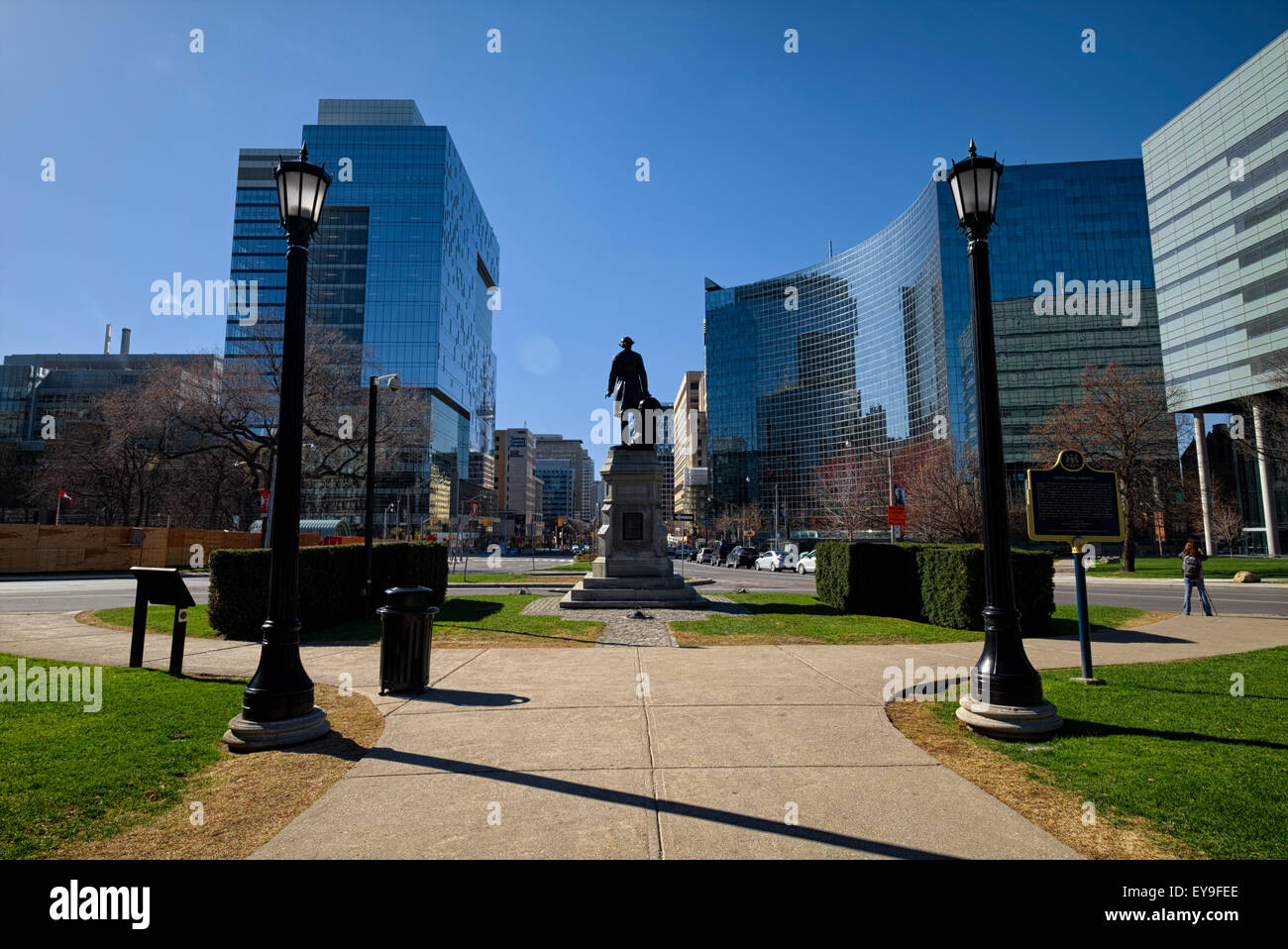 Front gate of Legislative Assembly of Toronto. Toronto city, ON, CA ...