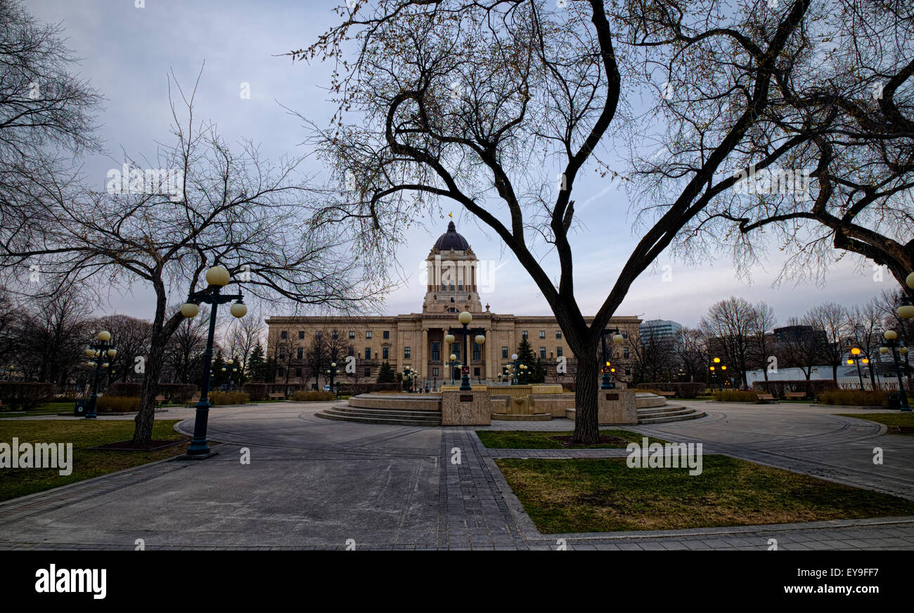 The exterior walls of Manitoba's Legislative Building and much of the ...