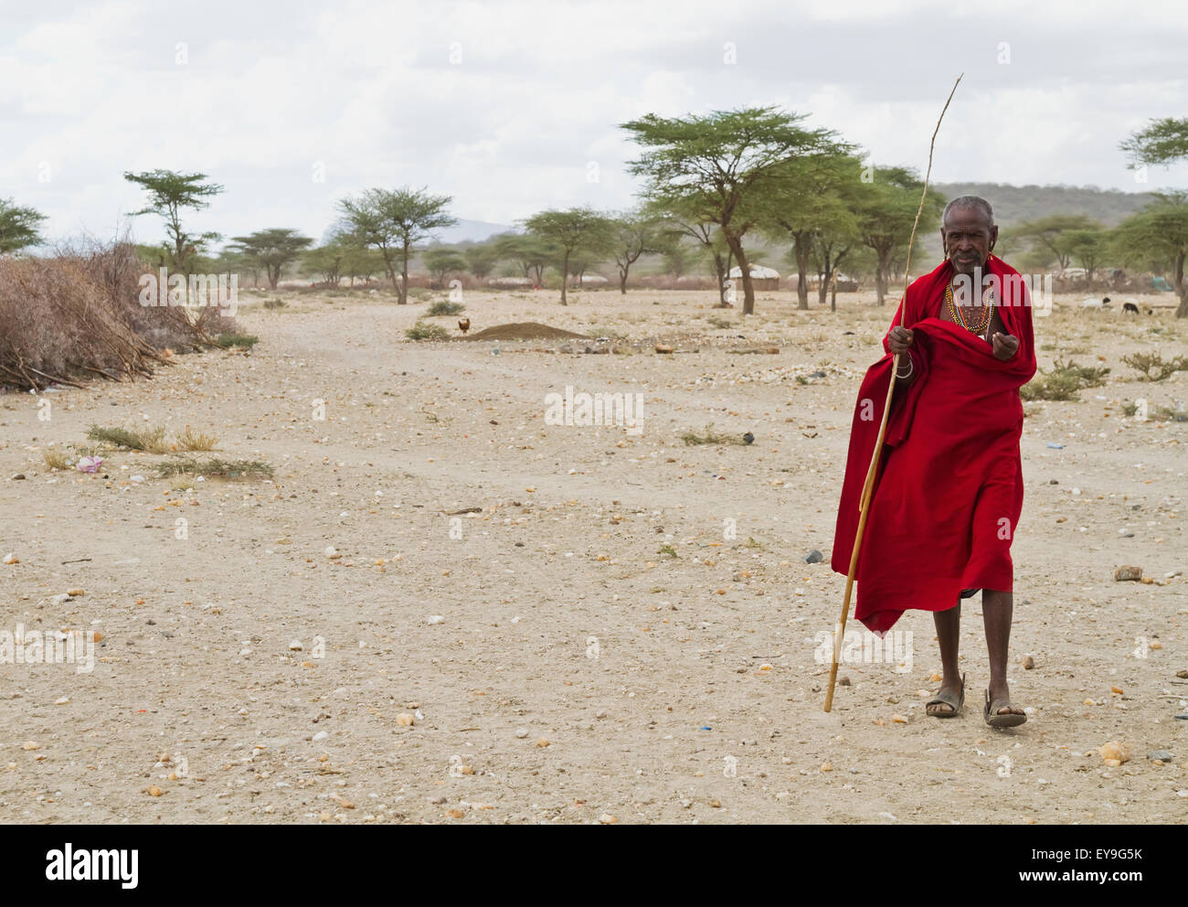 Old Samburu man, Samburu County; Kenya Stock Photo - Alamy