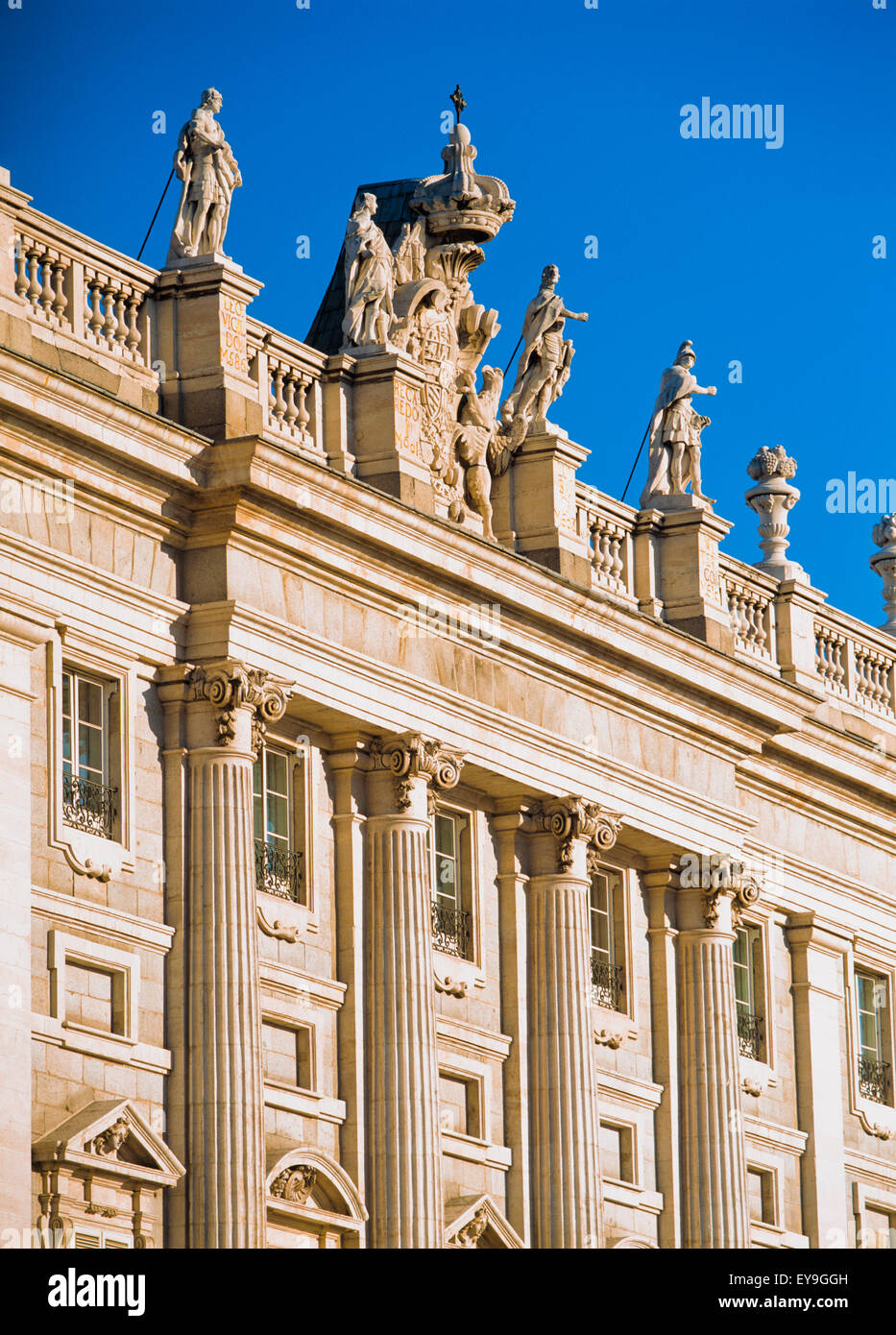 Ornate Exterior Of Palacio Real, Royal Palace Stock Photo - Alamy