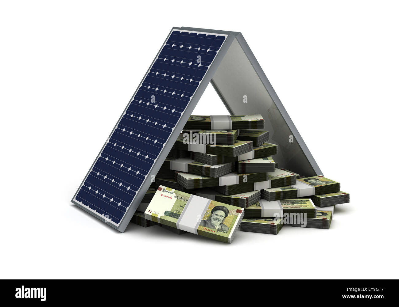 Iranian Rial Energy Saving Stock Photo - Alamy