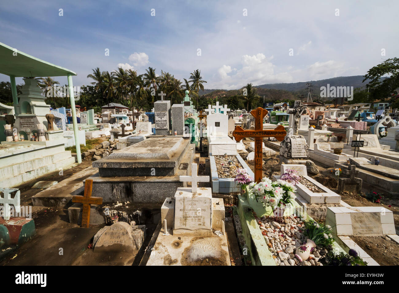 Tombs in the Santa Cruz Cemetery; Dili, East Timor Stock Photo - Alamy