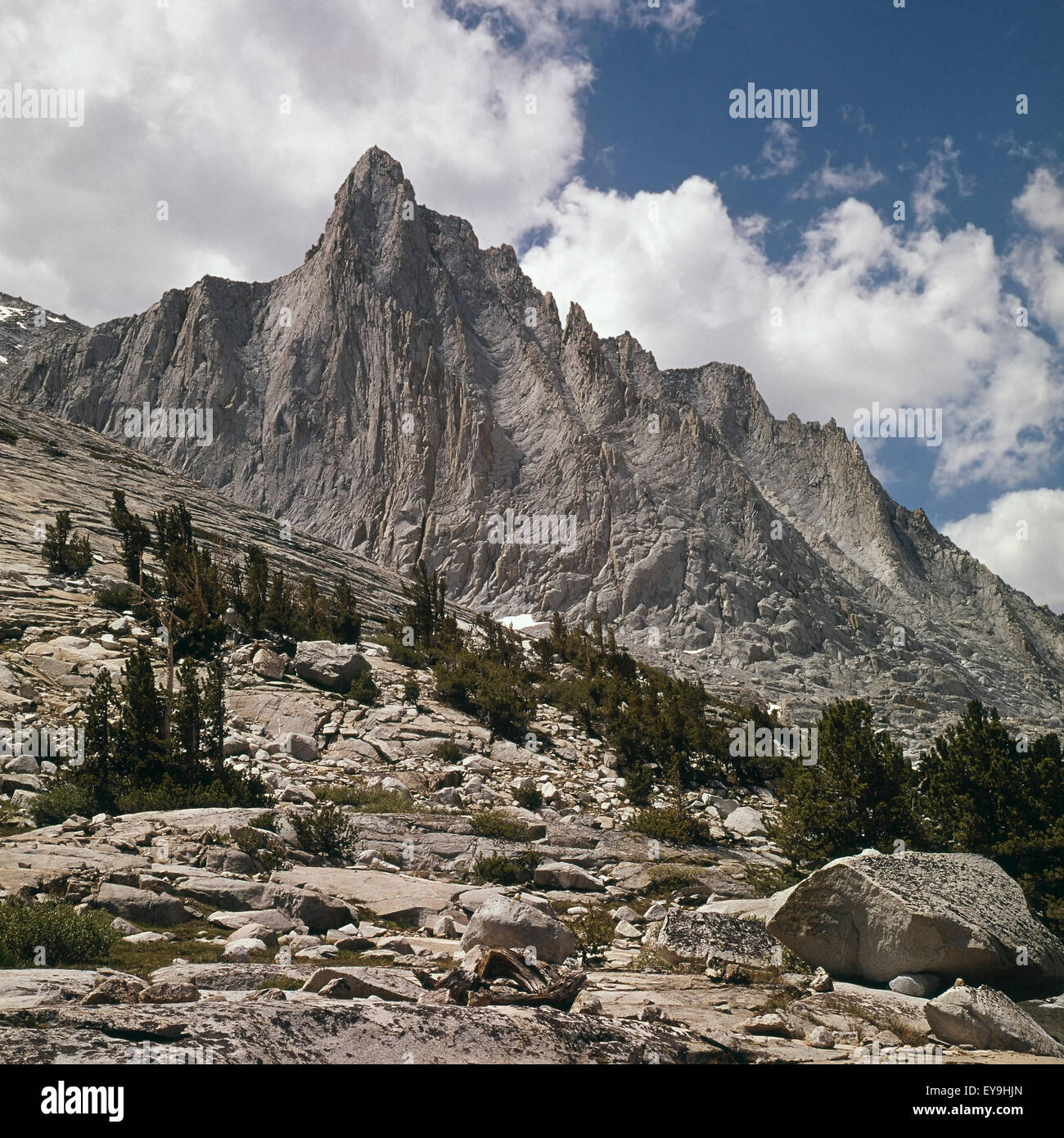 Seven Gables Peak, John Muir Wilderness, California Sierra Nevada, 1980 ...