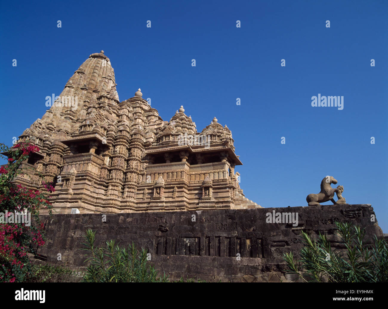 Chandela Temples Of Khajuraho Stock Photo - Alamy