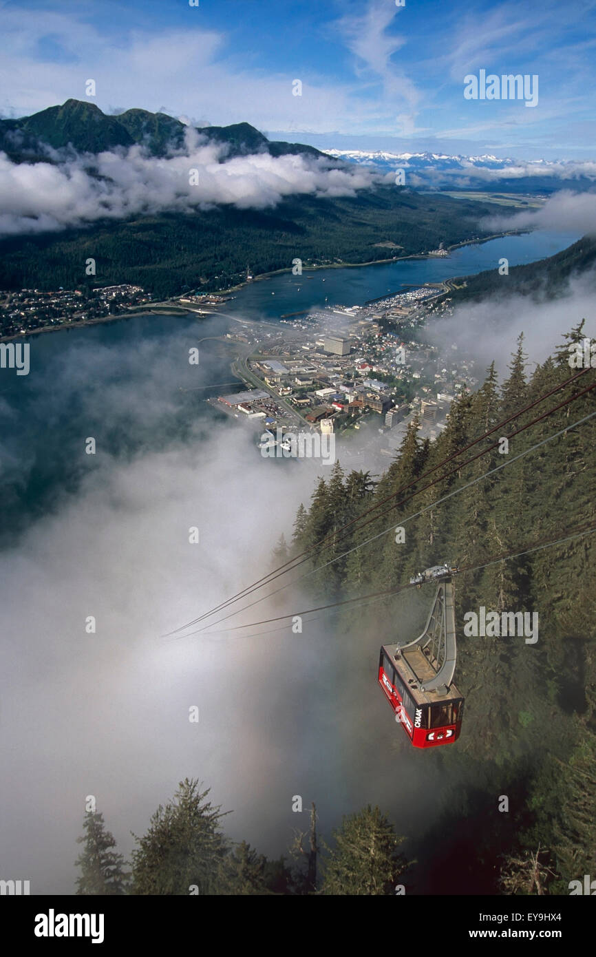 Mt.Roberts Tram Over Downtown Juneau Se Alaska Stock Photo - Alamy