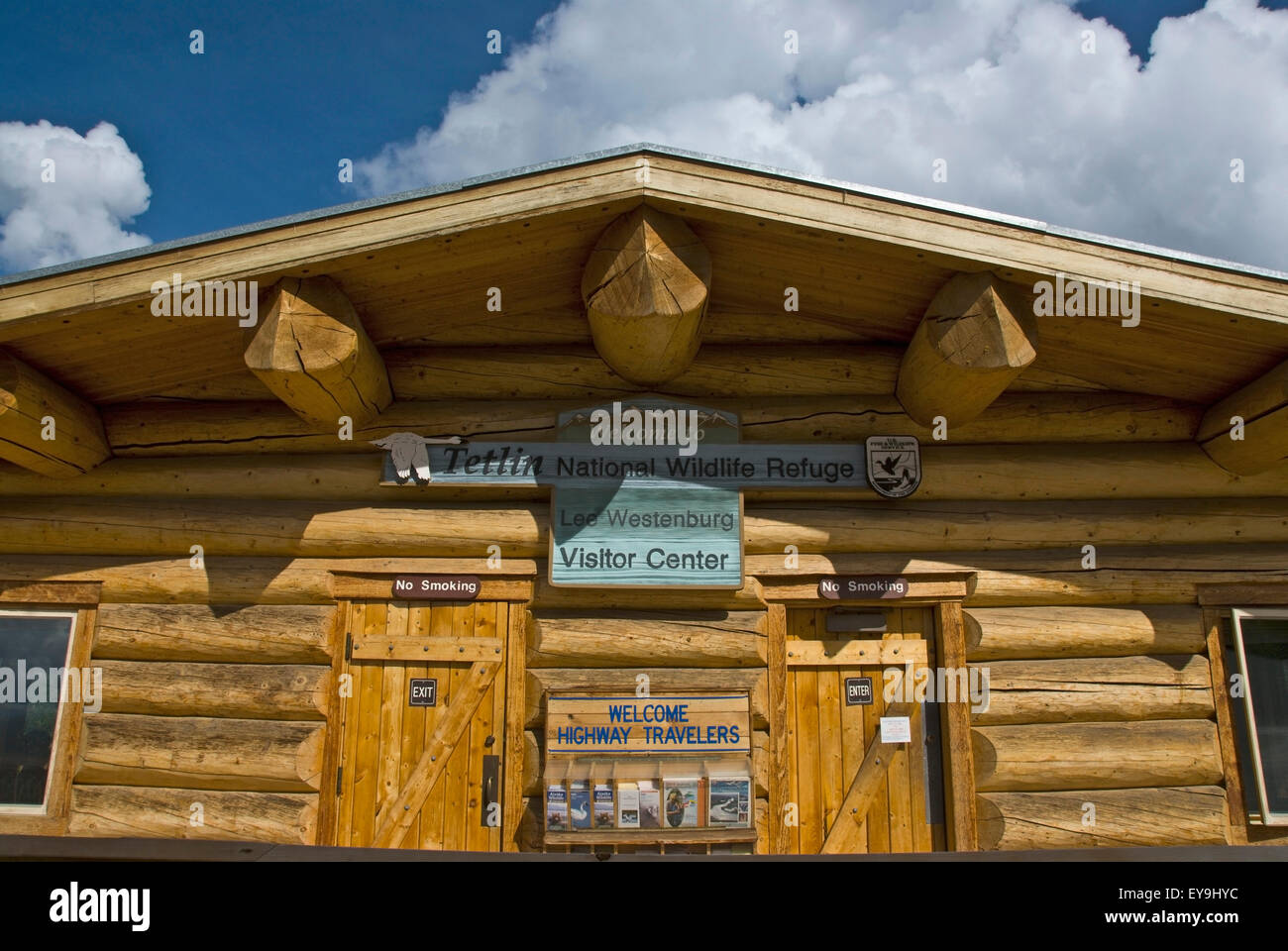 Visitor Center At Tetlin National Wildlife Refuge, Alaska Stock Photo ...