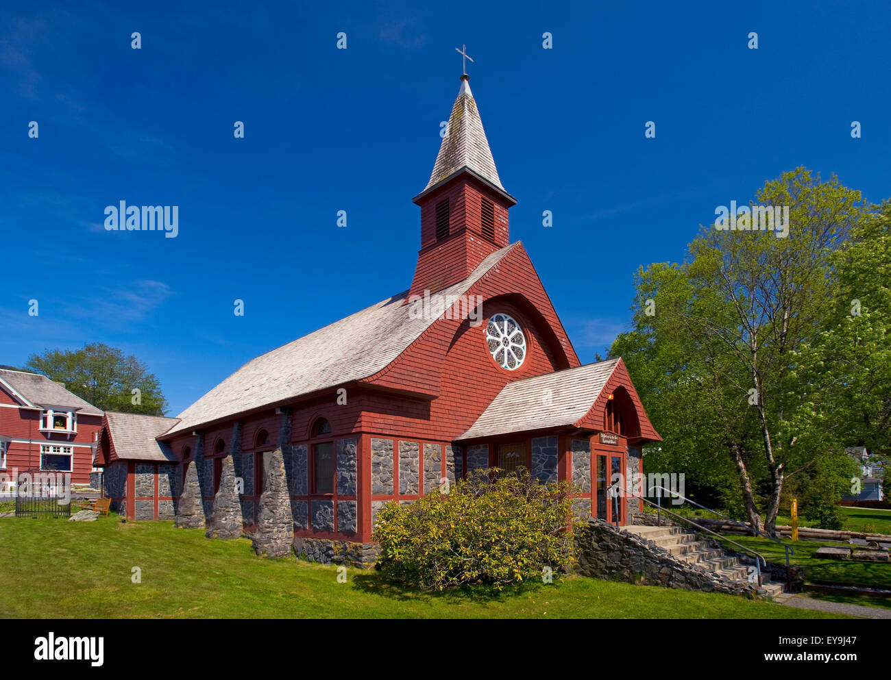 Historic St. Peter's By The Sea Catholic Church In Sitka Alaska Stock ...
