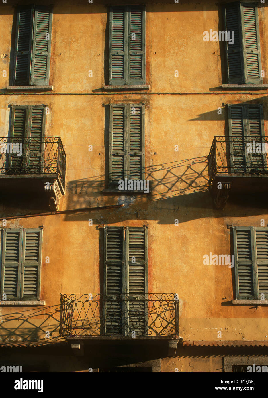 Ochre Colored House Stock Photo - Alamy