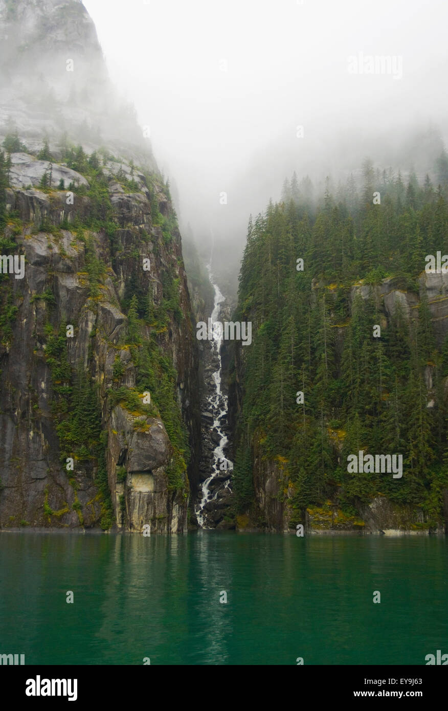 Waterfall In Tracy Arm Ford's Terror Wilderness In Tongass National ...