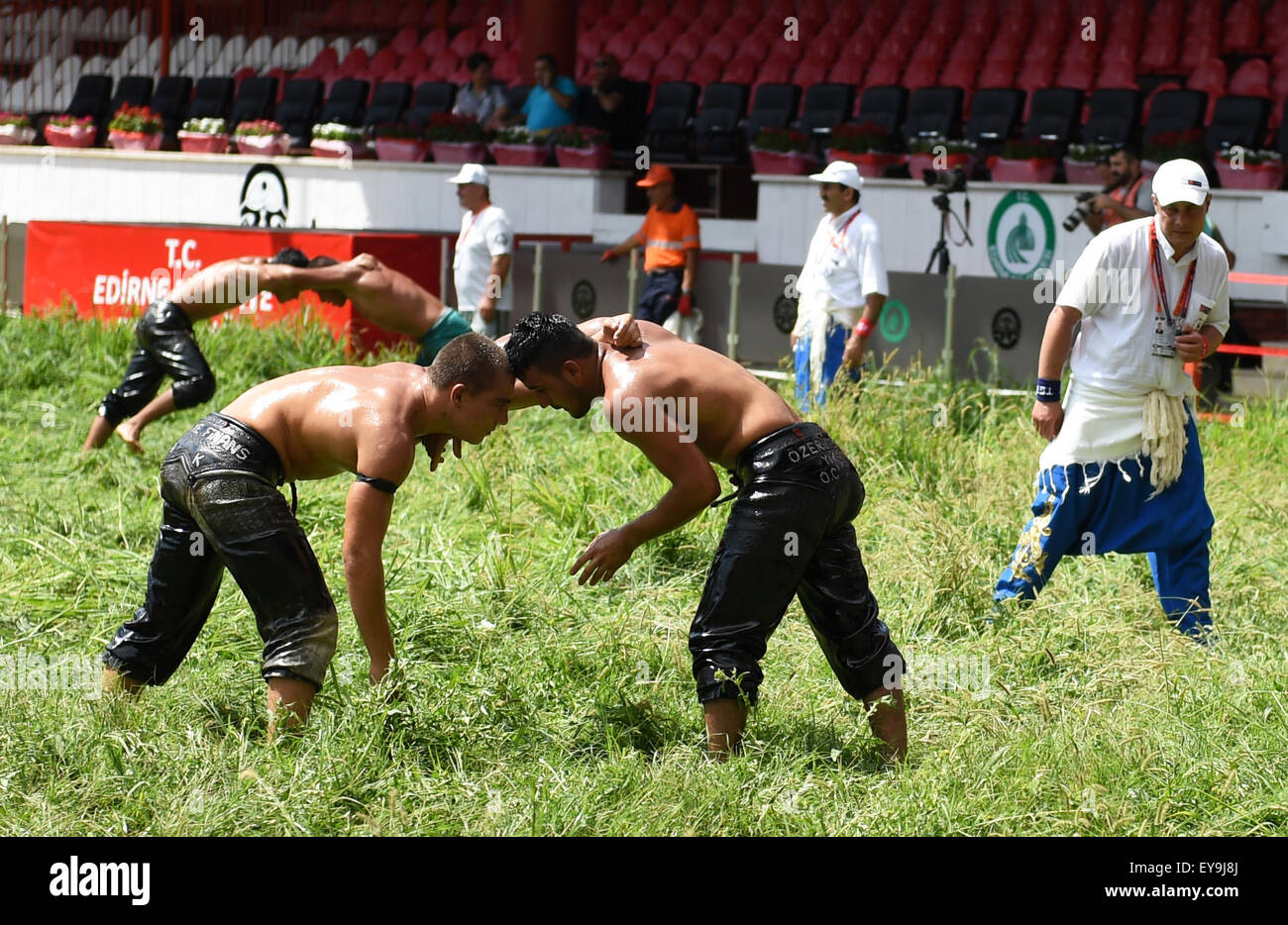 Oil wrestling in kirkpinar edirne hi-res stock photography and images ...
