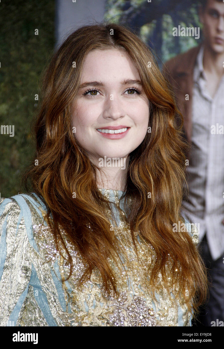 Alice Englert at the LA premiere of 'Beautiful Creatures' held at the ...