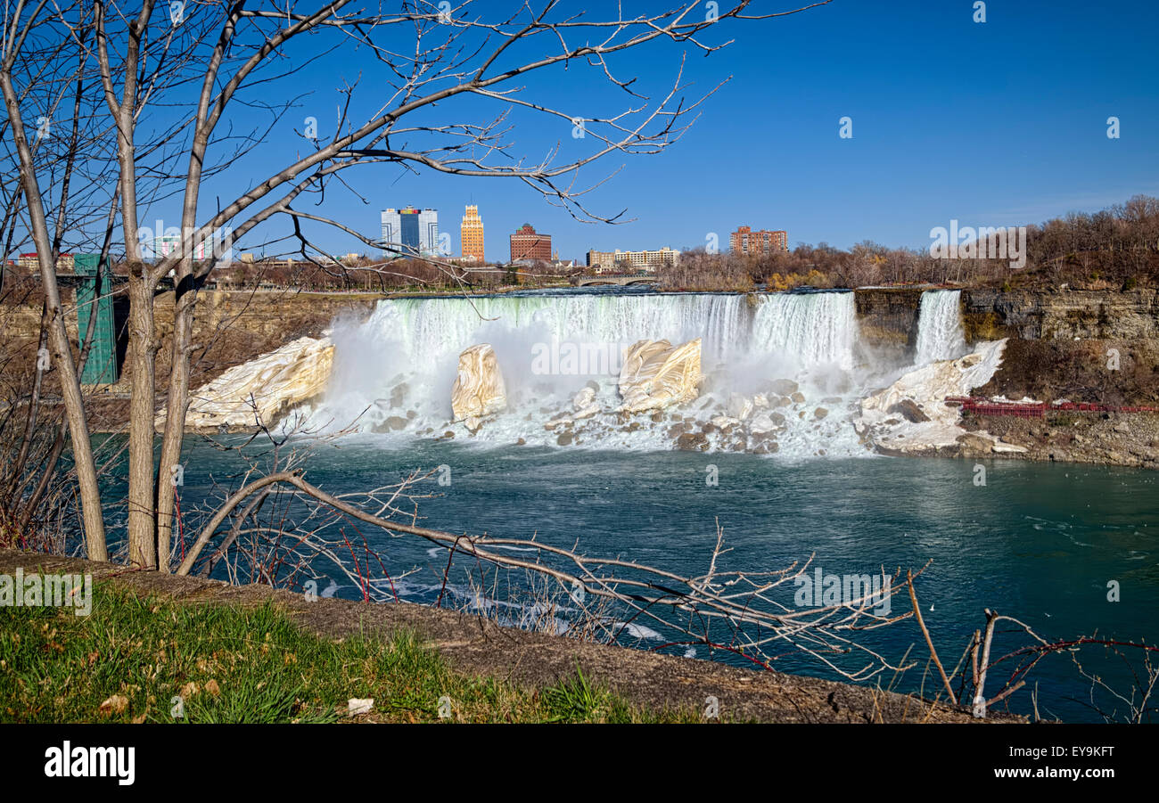 Niagara falls in frame, Niagara city, Ontario, CA Stock Photo - Alamy