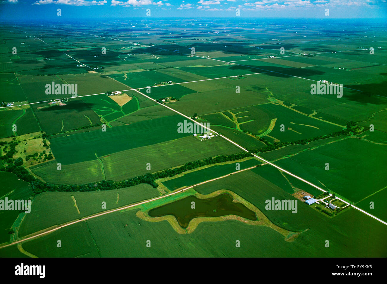 Iowa farm aerial hi-res stock photography and images - Alamy