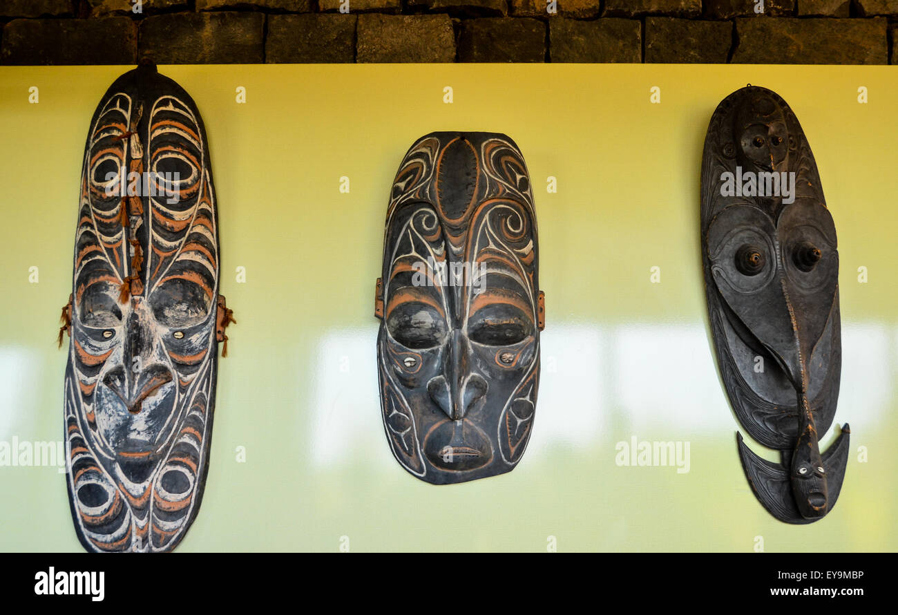 Typical Wooden Face Mask Stock Photo - Alamy