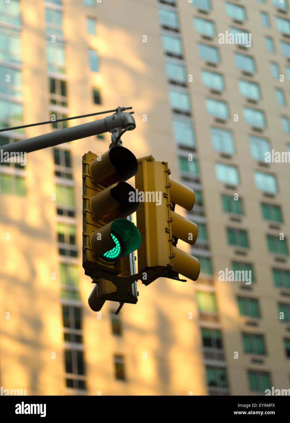 Green Light On Traffic Light, Close Up Stock Photo - Alamy