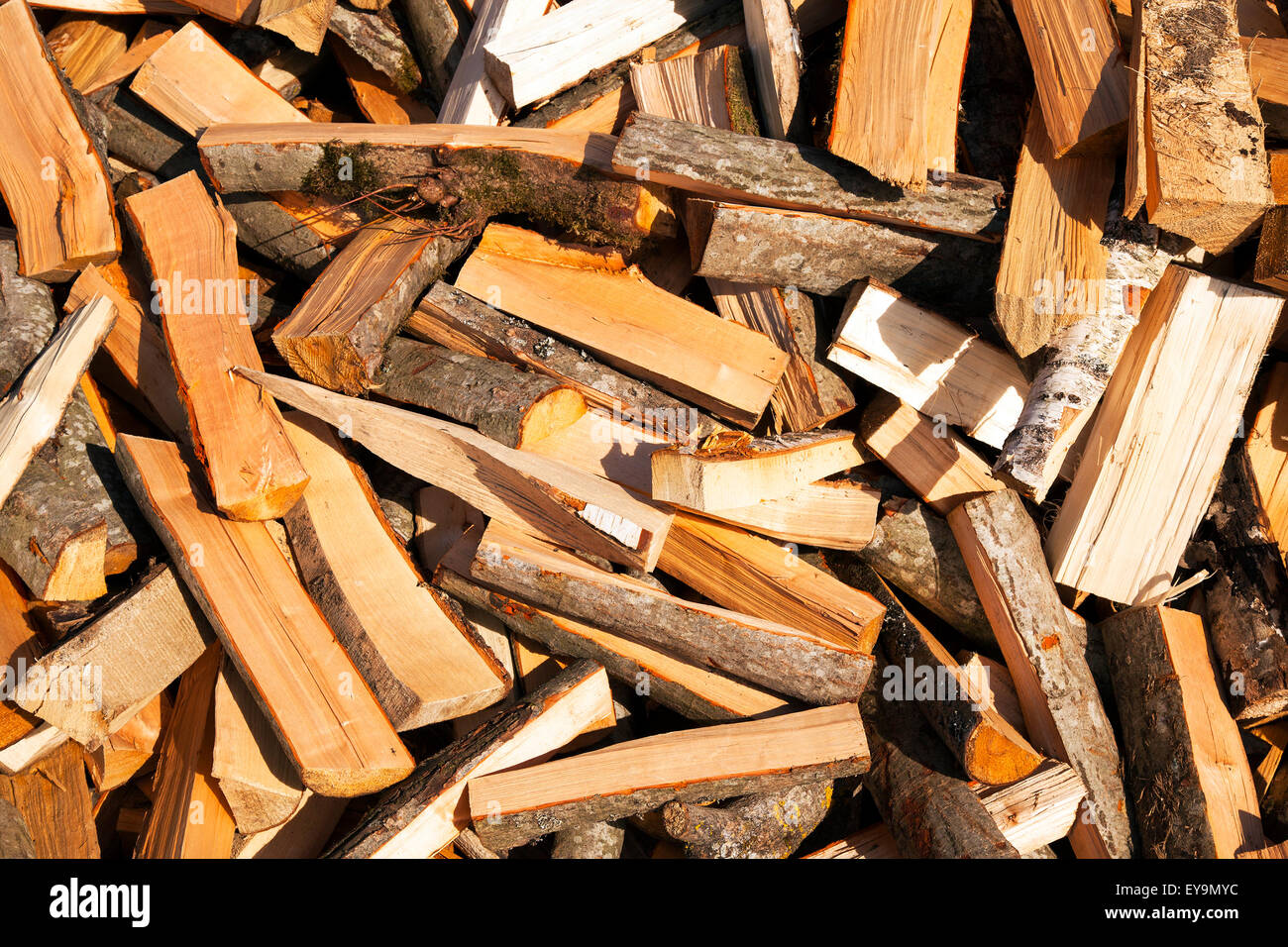 the cut-down firewood Stock Photo - Alamy
