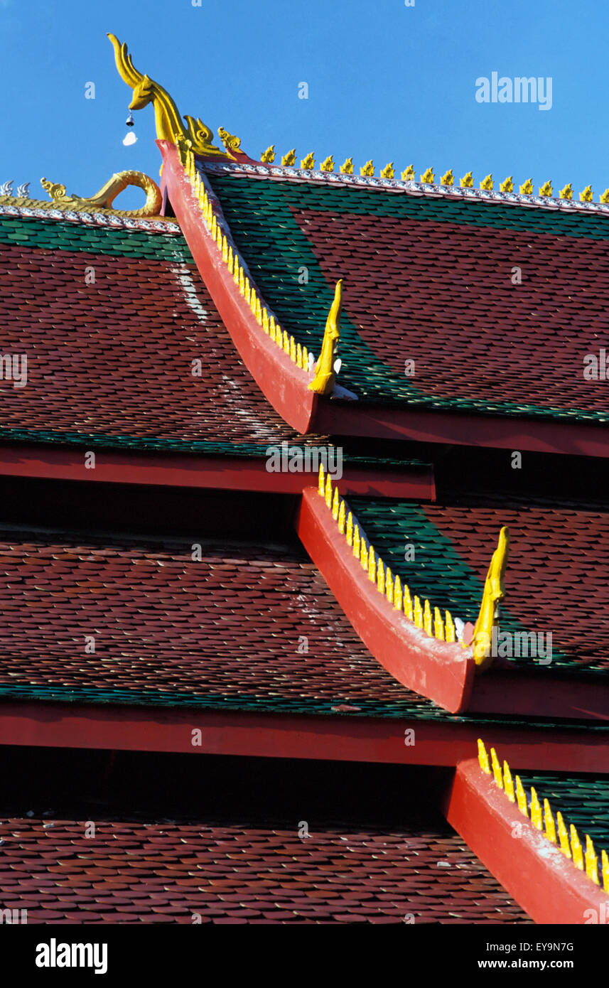 Temple Rooftop, Close Up Stock Photo - Alamy