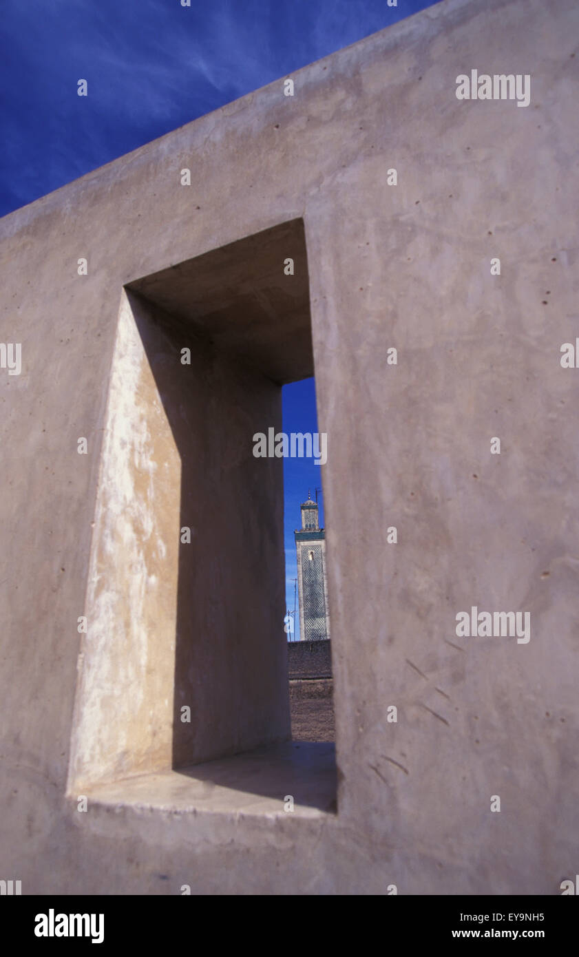 View Through Window Of Minaret From Roof Of Najjarin Fondouk Stock ...