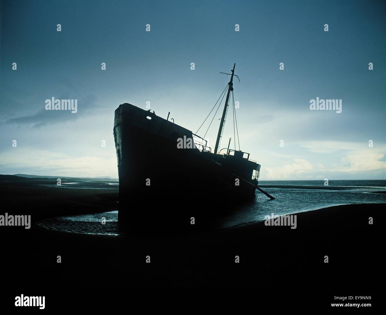 Shipwreck At Baltray Beach, Co Louth, Ireland Stock Photo - Alamy