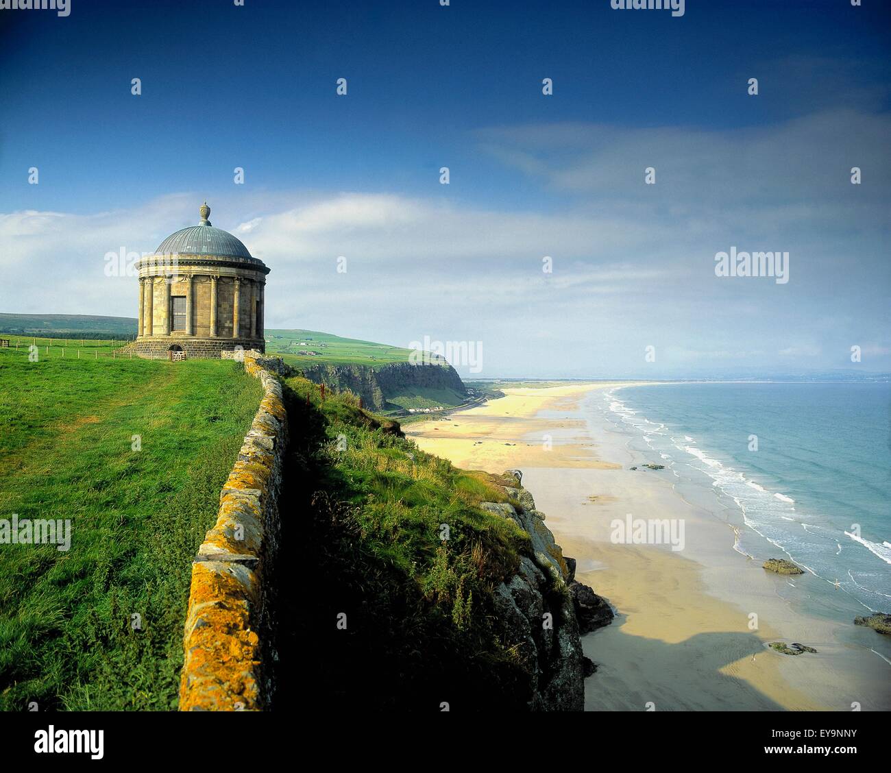 Mussenden Temple On The Downhill Estate In Ireland Stock Photo - Alamy