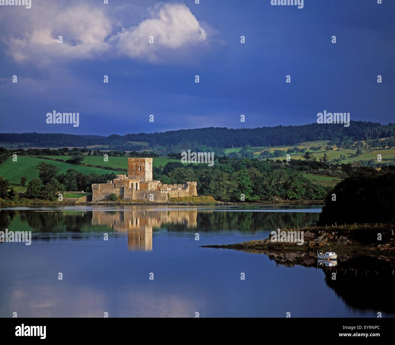 Doe Castle Near Creeslough In County Donegal, Republic Of Ireland Stock ...