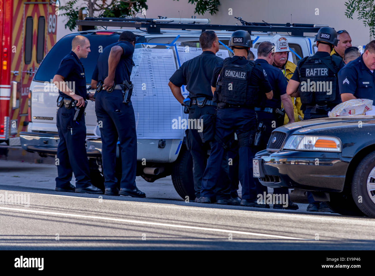 Los Angeles, California, USA. 24th July, 2015. Los Angeles Police ...