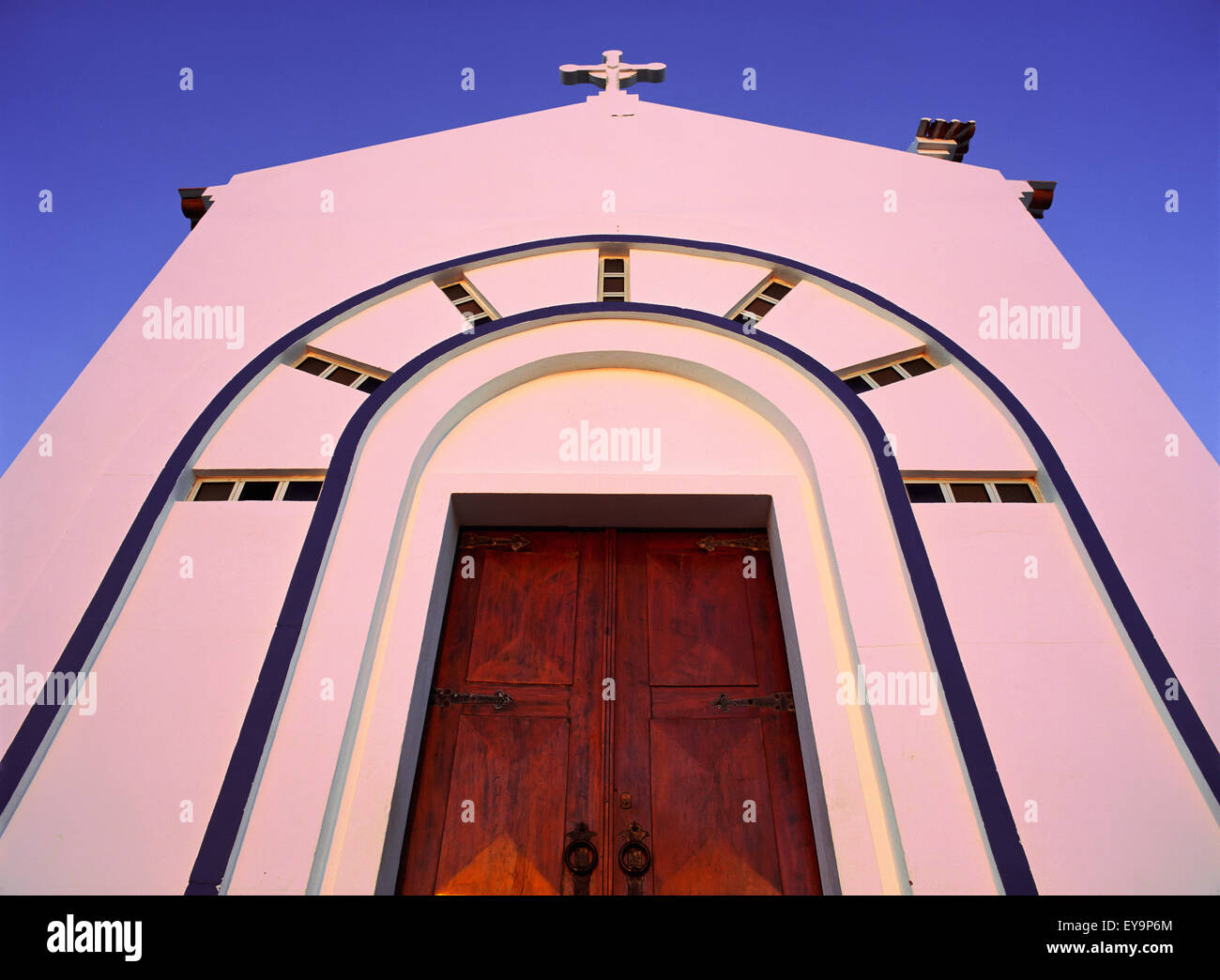 Front Facade Of Church Stock Photo - Alamy